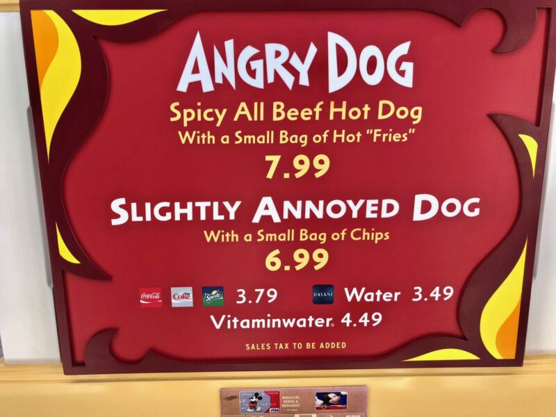 Hot Angry Dog Review at Pixar Pier, California Adventure Park
