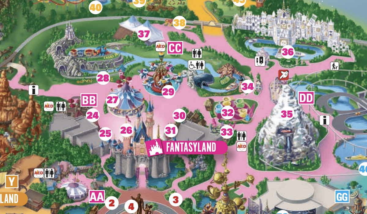 Disneyland Map - Park Savers