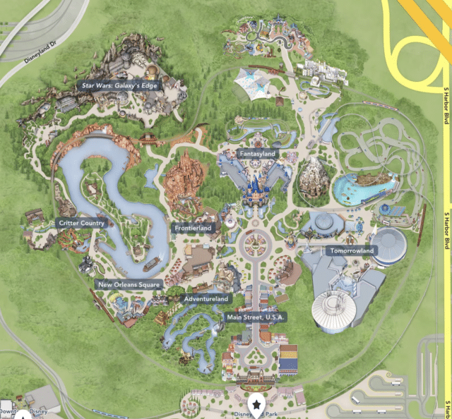 Disneyland Map - Park Savers